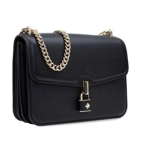 kate spade | Bags | Kate Spade Locket Large Flap Shoulder Bag Grained ...